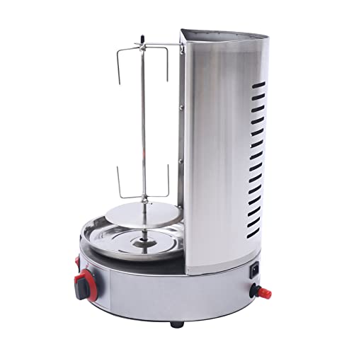PIAOCAIYIN Vertical Rotisserie, Rotisserie Machine, Shawarma Grill Machine, Gas Vertical Broiler Shawarma Machine, With 2 Burners Shawarma Machine for Restaurant Dinner Home Kitchen