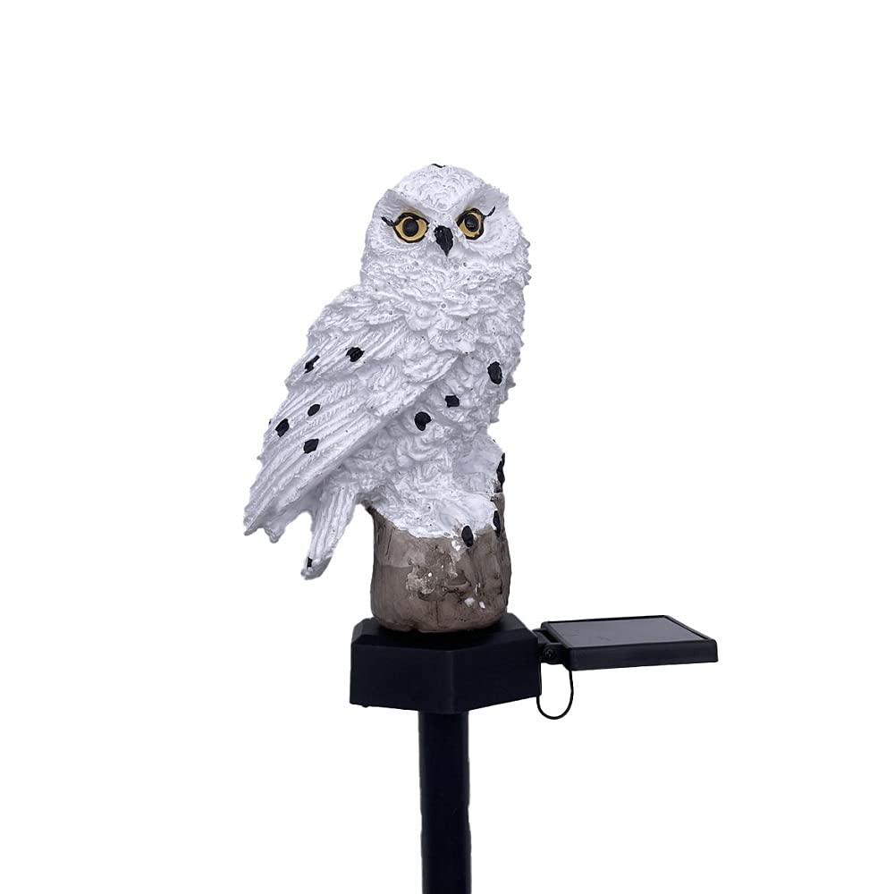 Outdoor Garden Solar Lights Decorative Resin Owl Solar Waterproof LED Lights with Stake for Garden,Lawn,Pathway,Yard Decorations
