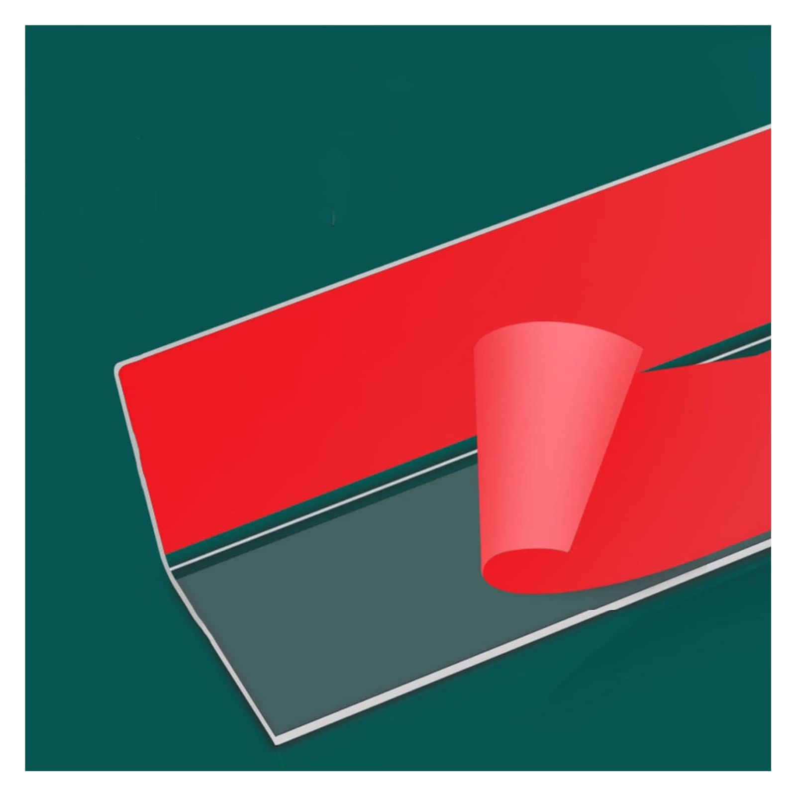 Clear Plastic Wall Corner Guards and Edge Protectors, 4 3 1.7cm Wide Self Adhesive Corner Shield Trim Strips for Home Kitchen Office, Waterproof ( Color : 1.7cm(0.6in) Width , Size : 125cm/49.2in )