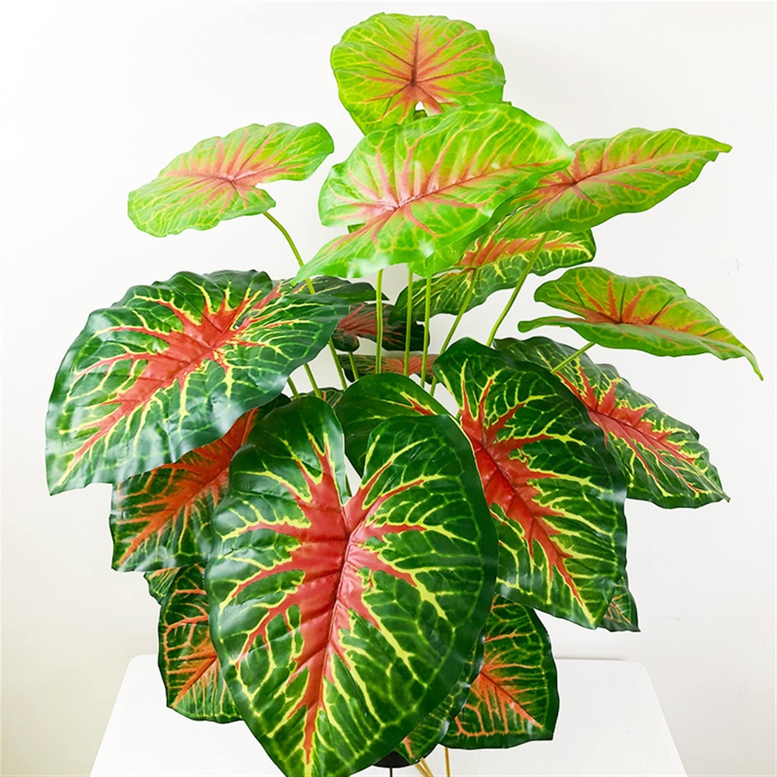 WANGNINGCHAO Garden Wedding Decorations 75 cm 24 Large Artificial Tropical Leaf Plastic Palm Tree, Suitable for Home Office Decoration Versatile, Practical, Fashionable, high-end