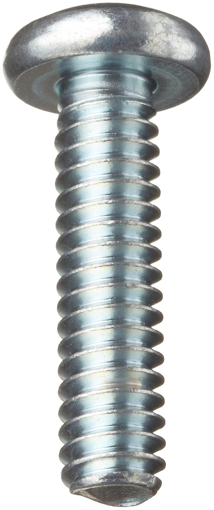 Small Parts Steel Machine Screw, Zinc Plated Finish, Pan Head, Phillips Drive, 1/4" Length, #6-32 Threads (Pack of 100)