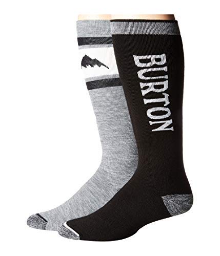 Burton Mens Weekend 2-Pack Midweight Socks, True Black, L/XL