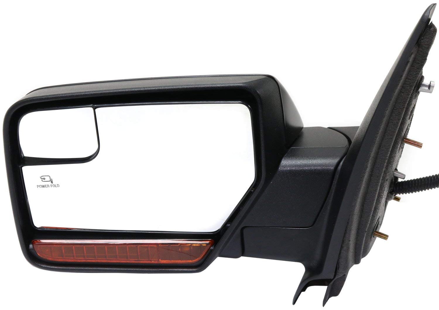 Kool Vue Driver Side Power Heated Mirror for Ford Expedition Lincoln Navigator 2012-2014 Power Fold With Signal Light, Memory & Puddle Lamp Paintable