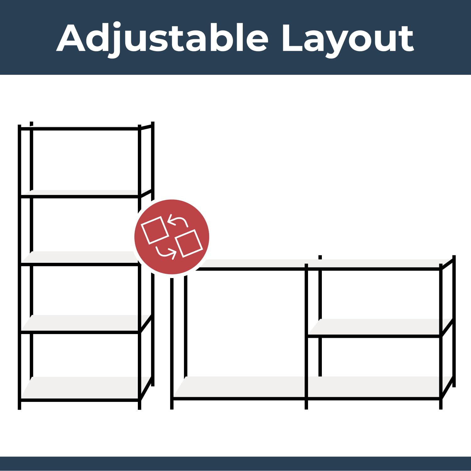 G-Rack Garage Shelving Unit: 180cm x 90cm x 60cm | Single Bay, Galvanised Steel 5 Tier Unit | 175kg Load Weight Per Tier (875kg Per Rack) | for Your Garage & Elsewhere! | Shelf Unit | Van Racking