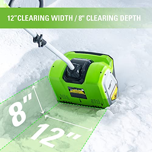 Greenworks 8 Amp 12 inch Electric Snow Shovel