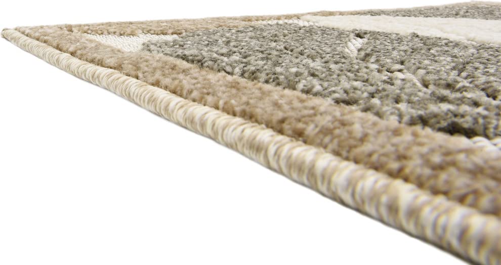 Unique Loom Outdoor Botanical Collection Area Rug - Augusta (2' x 6' Runner, Beige/ Ivory)