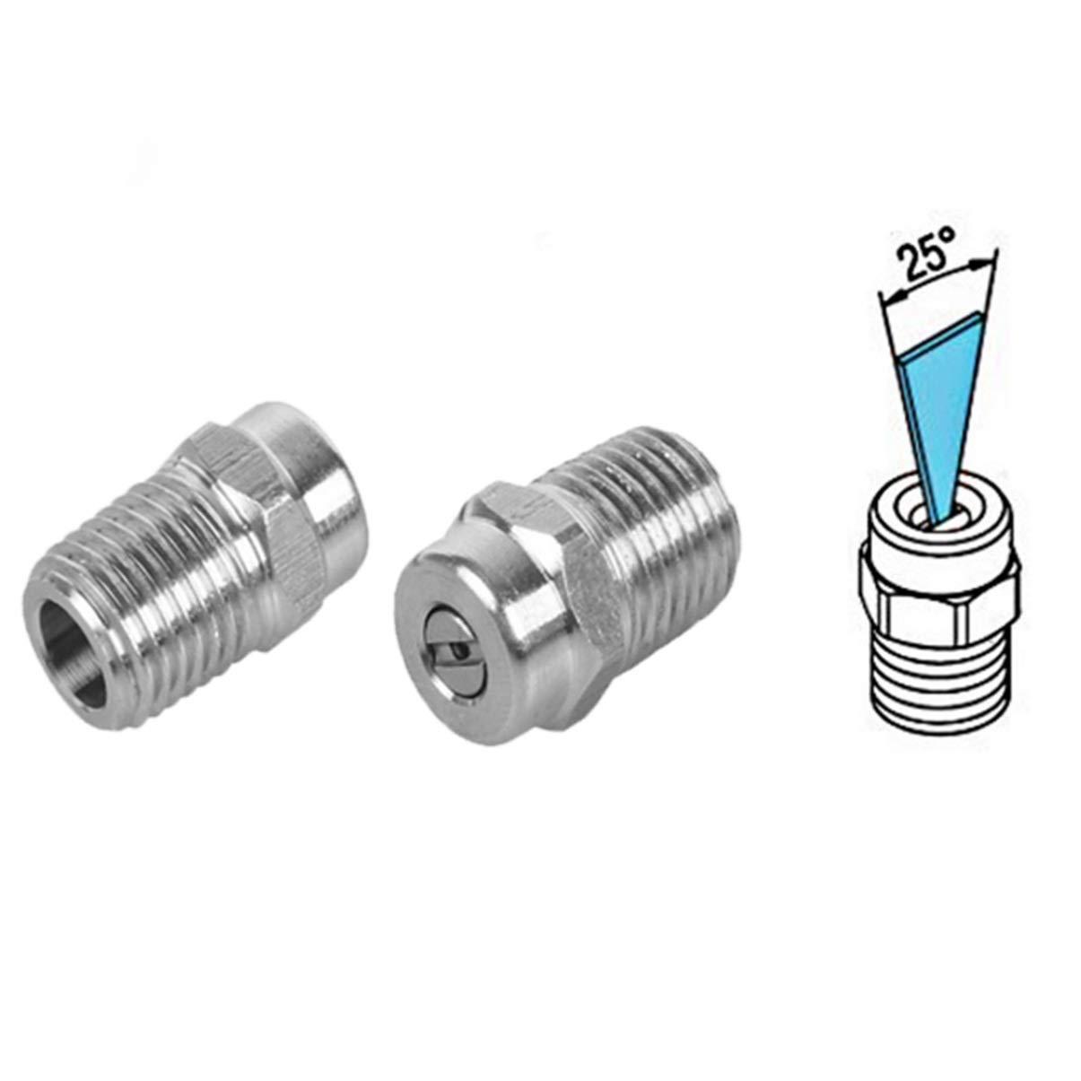 Happyyami 2pcs Sprayer Connector Pressure Cleaner Washing Connect Power Sprayers High Pressure Water Hose Nozzle Diamond Art Industrial Hose Nozzles Sector Car Wash