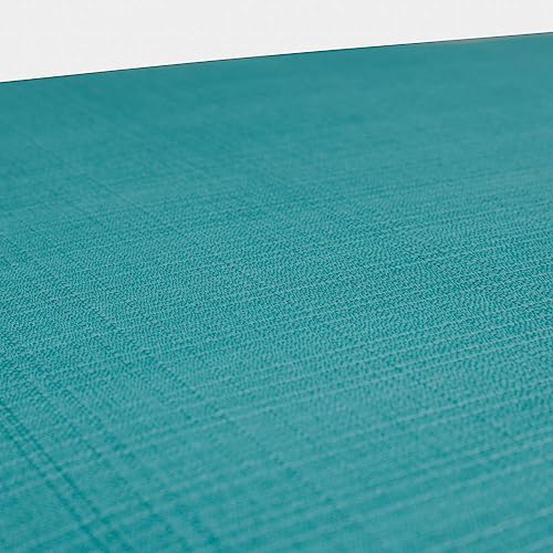 Pillow Perfect Forsyth Solid Indoor/Outdoor Wicker Patio Sofa/Swing Cushion Tufted, Weather and Fade Resistant, 19" x 44", Blue