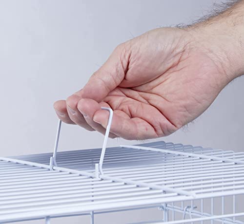 PENN-PLAX Cockatiel & Small Parrot Starter Kit with Birdcage, Cover, and Accessories β Great for Cockatiels, Conures, and Small Parrots β Square Dome β White