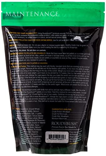 RoudyBush Daily Maintenance Bird Food, Nibles, 22-Ounce
