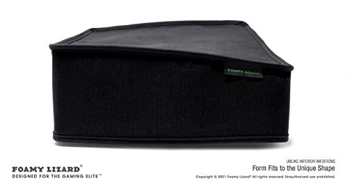 Foamy Lizard Dust Cover for Playstation 5 The Original Made in U.S.A. TexoShield Premium Ultra Soft Microfiber Lining Nylon dust Guard with Back Cable Port (Horizontal)