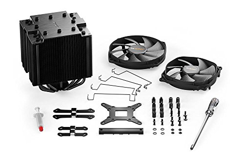 be quiet! Dark Rock Pro 4 250W TDP CPU Cooler | Includes Two Silent Wings PWM Fans | Intel 1700 1200 2066 1150 1151 1155 2011 Square ILM | AMD4 AMD5 | Black | BK022