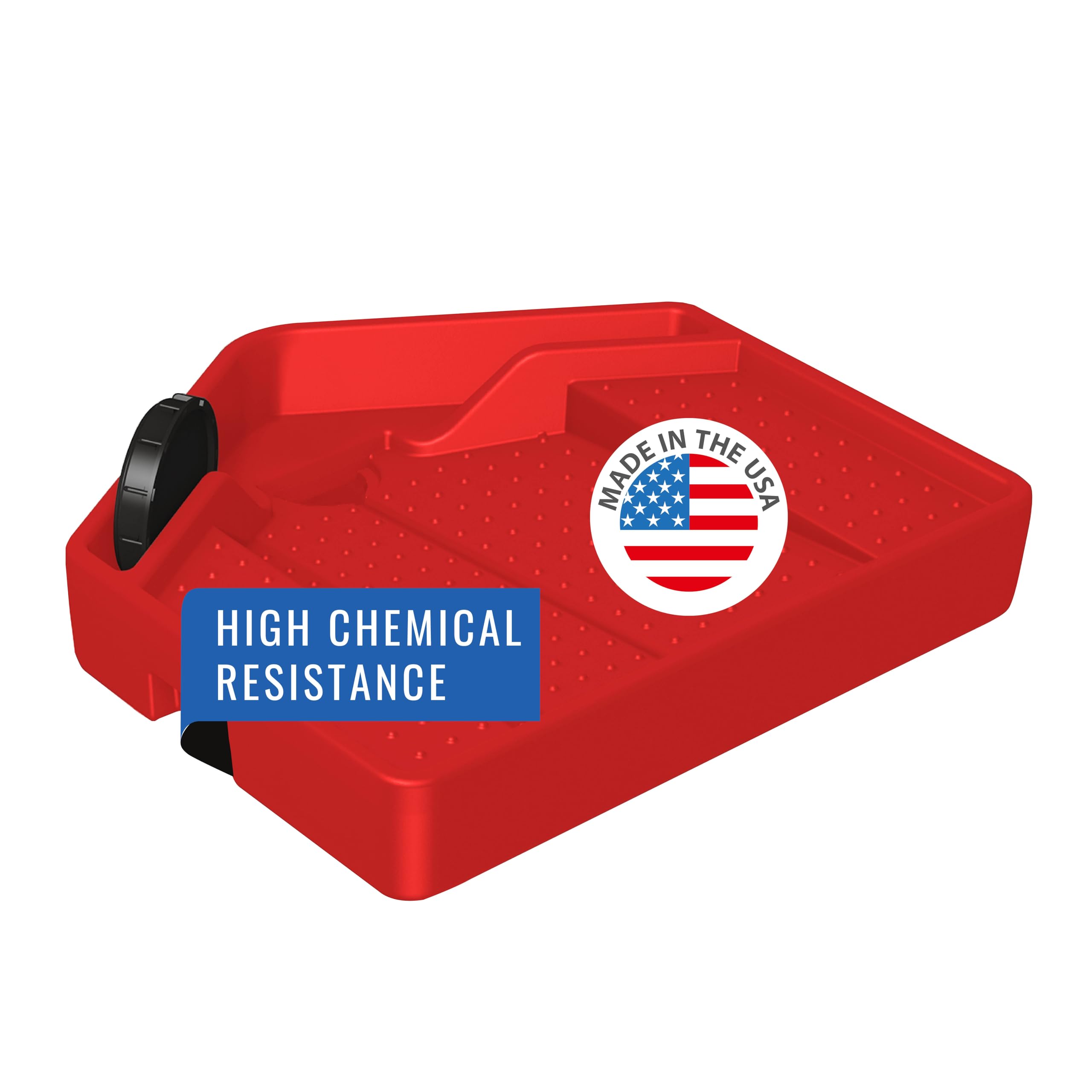 DENIOS® IBC Tote Funnel - Premium IBC Funnel chemically Resistant Polyethylene in red – 1x - Large Funnel - Made in USA - IBC Tank Funnel for Totes - Funnels – Fast & Safe