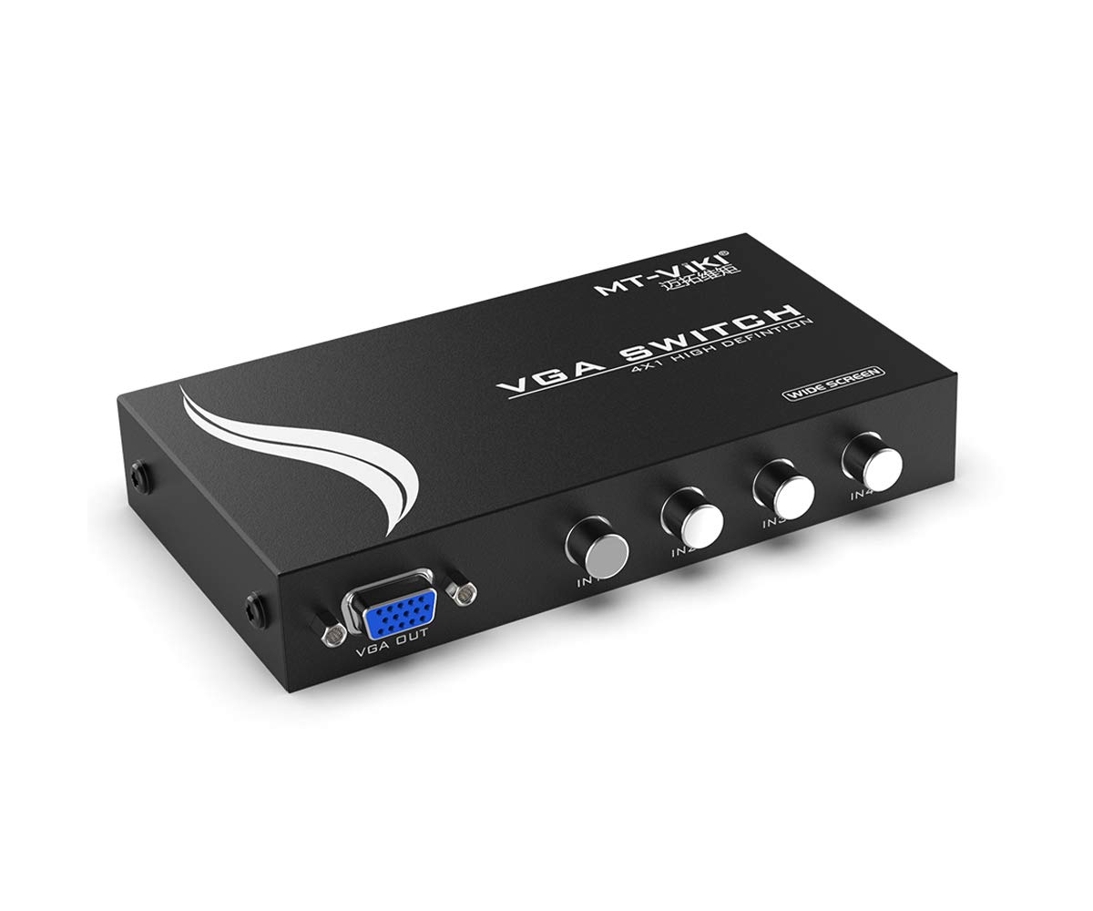 MT-VIKI 4 port VGA Switch Video Selector Switcher Box (4 input 1 output)