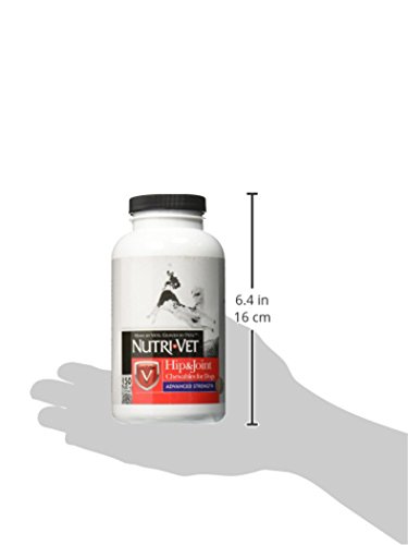 Nutri-Vet Advanced Strength Hip & Joint Chewable Dog Supplements | Formulated with Glucosamine & Chondroitin to Support Dog Cartilage & Mobility | 150 Tablets,RED