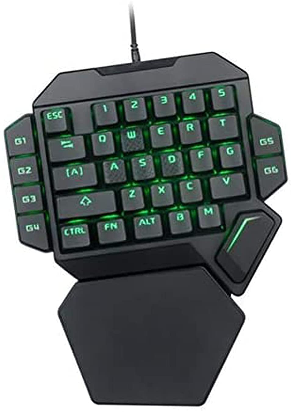 HYK One-Handed RGB Mechanical Feel Gaming Keyboard, Small Gaming Keyboard