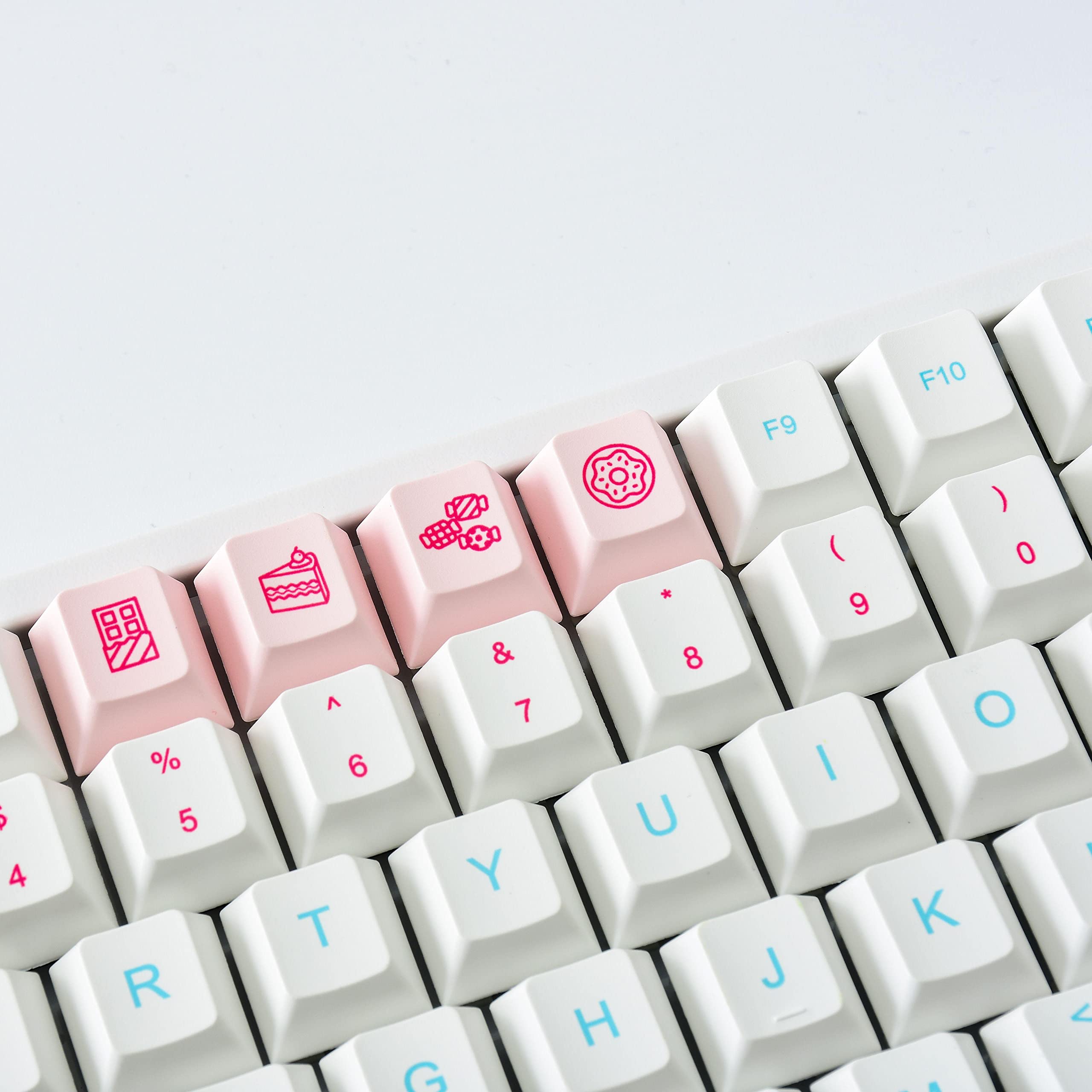 YUNZII Macaron 84 84-Key RGB Hotswap Wired Mechanical Gaming Keyboard with PBT Dye-subbed Keycaps for Mac/Win/Gamers (Gateron Yellow Switch,Macaron)