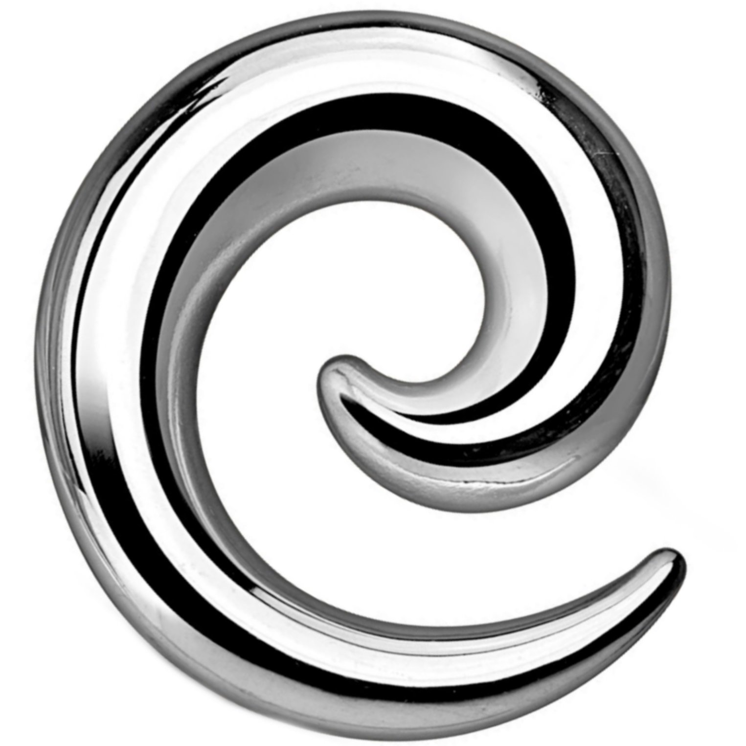 BYB Plugs Pair of Surgical Steel Ear Stretching Spiral Tapers (2 Gauge (6mm))