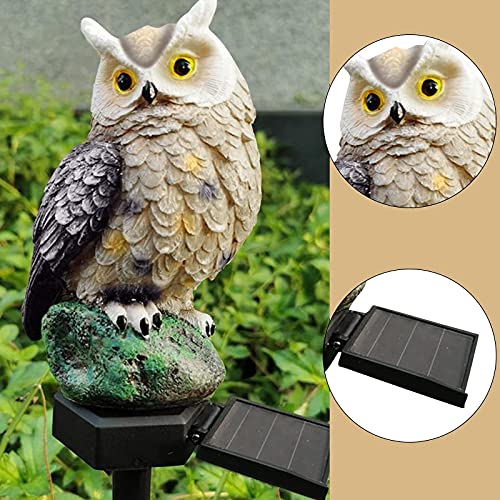Solar Lawn Light Owl Pattern Landscape Light Garden Plug Light Outdoor Light Solar Lights Outdoor Garden Home Decor Solar Electric Owl Night Light Animal Statues Garden Decor