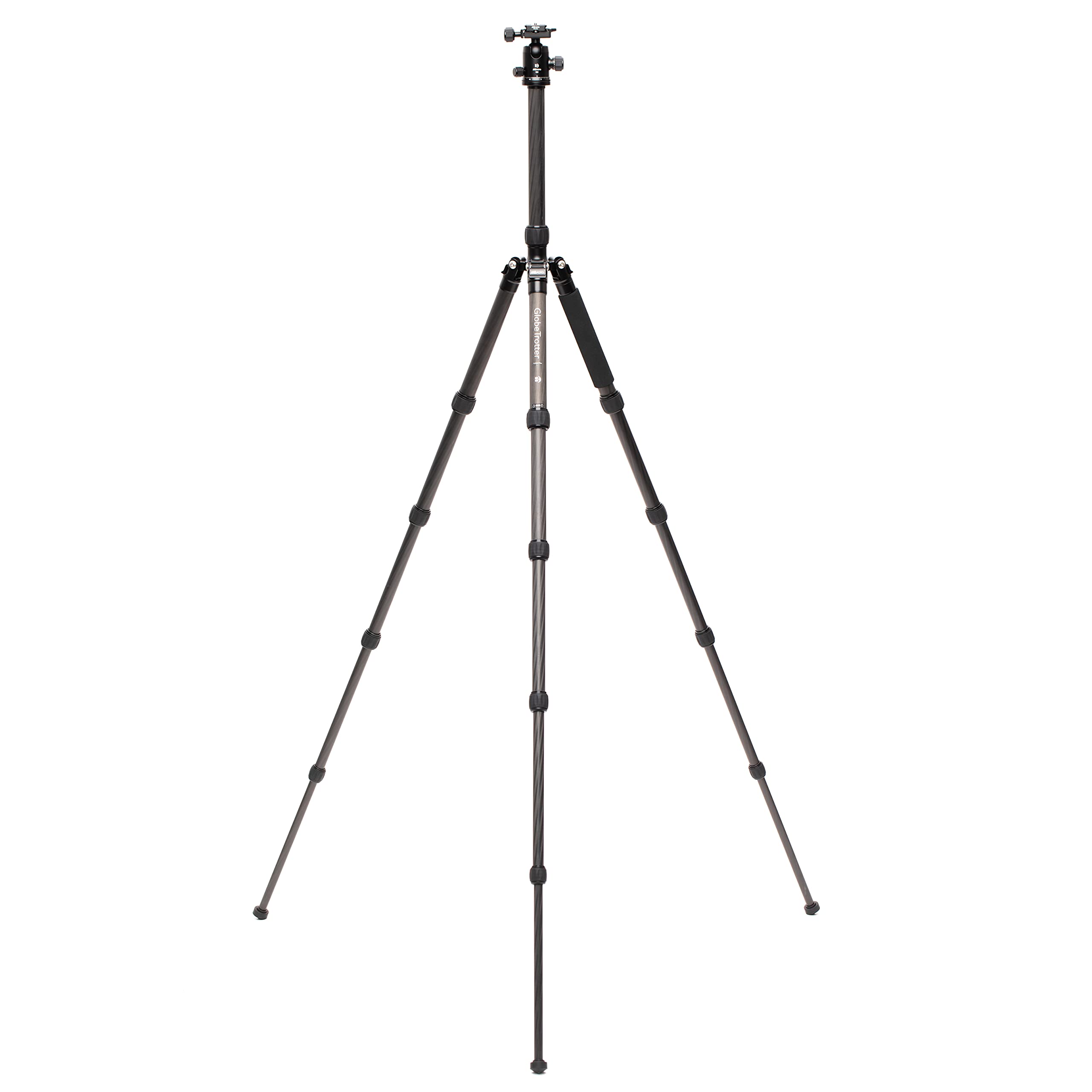 Benro MeFOTO Globetrotter Travel Tripod, Ballhead and Monopod in Black, 2 Series Carbon Fiber Legs, 4 Leg Sections, Twist Leg Locks, Padded Carrying Case (BMGTCBLK)