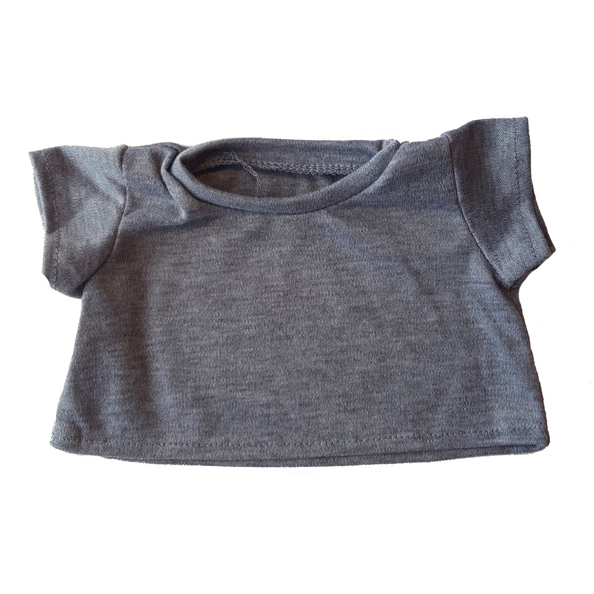 Grey Basic Tee Shirt Teddy Bear Clothes Fit 14" - 18" Build-a-bear and Make Your Own Stuffed Animals