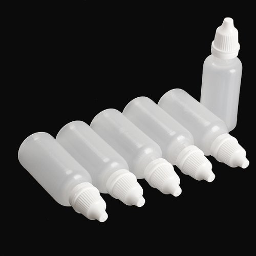 Wowlife Empty Plastic Dropper Bottles Small Plastic Bottles of Liquid 5ml, 25/50/100/200 Pcs (25)