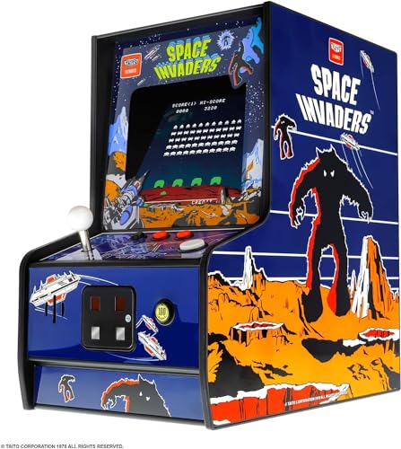 My Arcade Space Invaders Micro Player: Mini Arcade Machine Video Game, Fully Playable, 6.75" Collectible Premium Edition