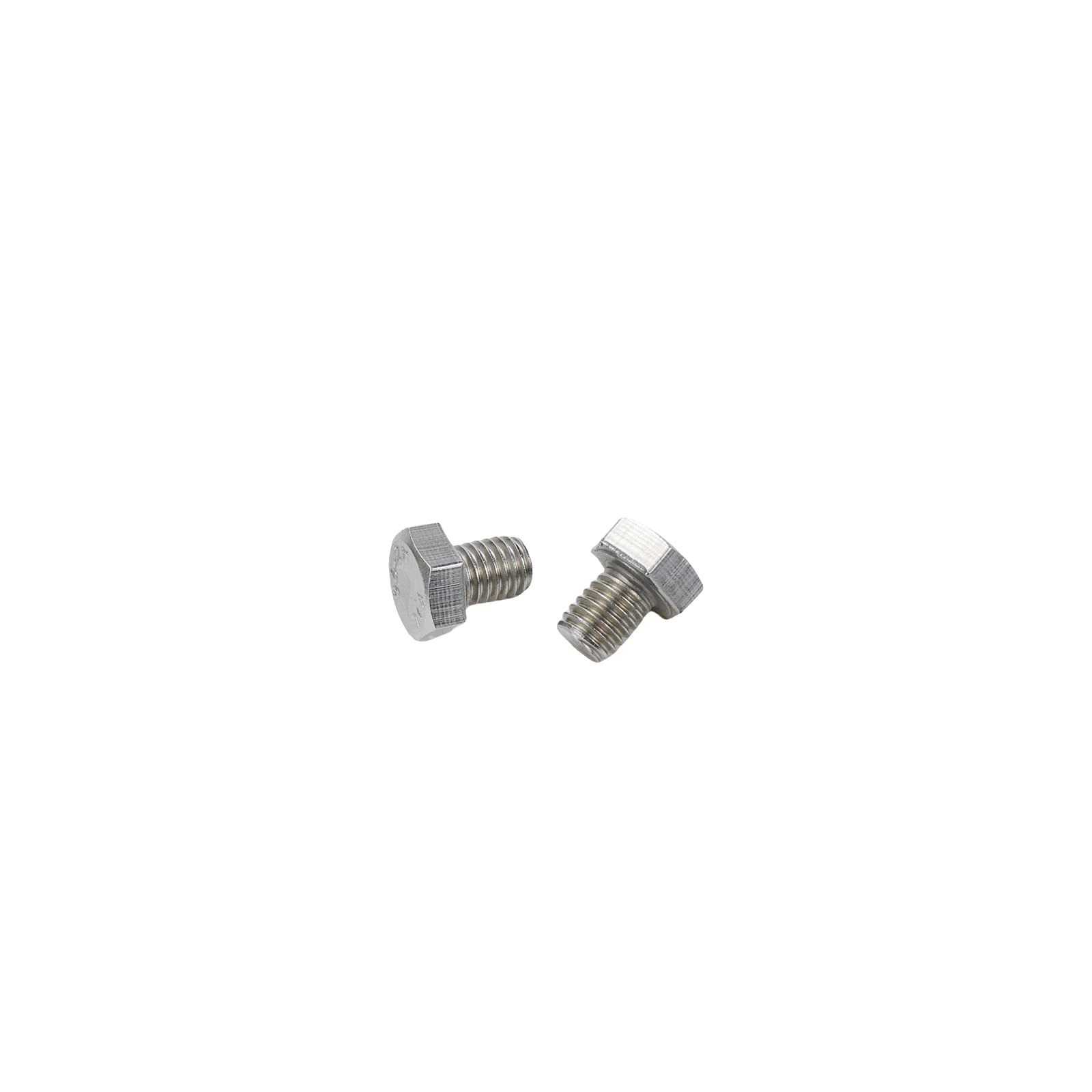 Dahszhi M8x10 Hex Bolts Stainless Steel Hex Head Screw Bolts,Screw Pitch 1.25mm Fully Threaded Hex Tap Bolts 20Pcs