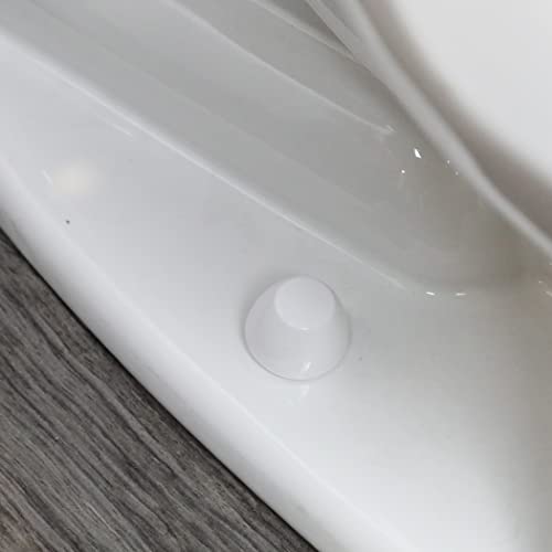 Danco 80821 Snap on Round Toilet Bolt Caps in White, Pack of 2