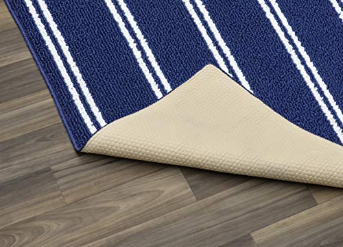 Garland Rug Avery Area Rug, 2-Feet by 5-Feet, Navy