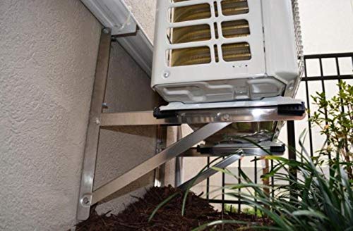 Mounting Bracket for 9000-24000BTU Condenser Ductless Mini Split Air Conditioner Heat Pump Systems, Support Condenser up to 360 lbs, Rust Free Stainless Steel,(Type1)