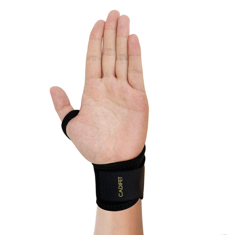 CADIFET Wrist Brace for Carpal Tunnel, Adjustable Wrist Wrap Support Brace for Arthritis and Tendinitis, Wrist Strap with Pain Relief, Fit for Both Left Hand and Right Hand-Single