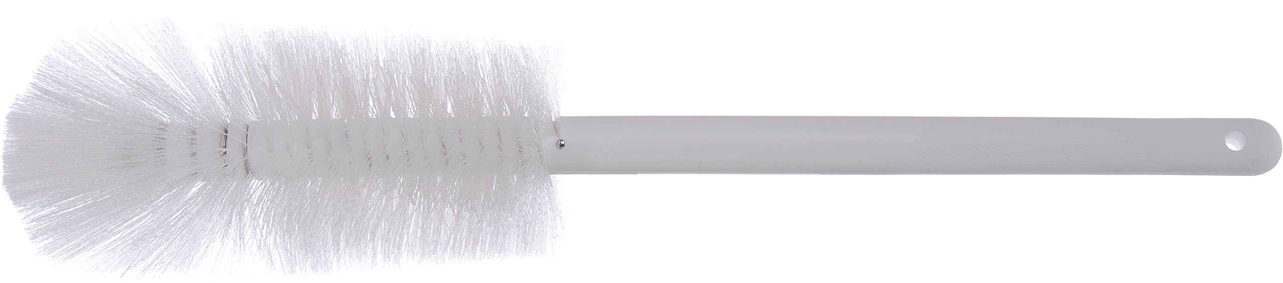 SPARTA 4046702 Plastic Bottle Brush, Decanter Brush, Kitchen Brush With Soft Polyester Bristles For Cleaning, 16 Inches, White