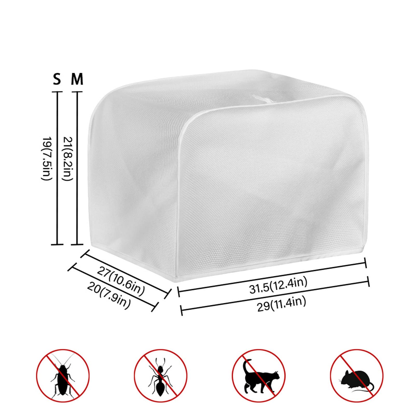 Bulopur Cartoon Cute Cats Printed 2 Slice Toaster Cover Toaster Storage Bag Microwave Toaster Oven Cover, Stain Resistant, Washable & Waterproof