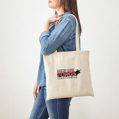 CafePress Rancho Carne Toros Tote Bag Natural Canvas Tote Bag, Reusable Shopping Bag