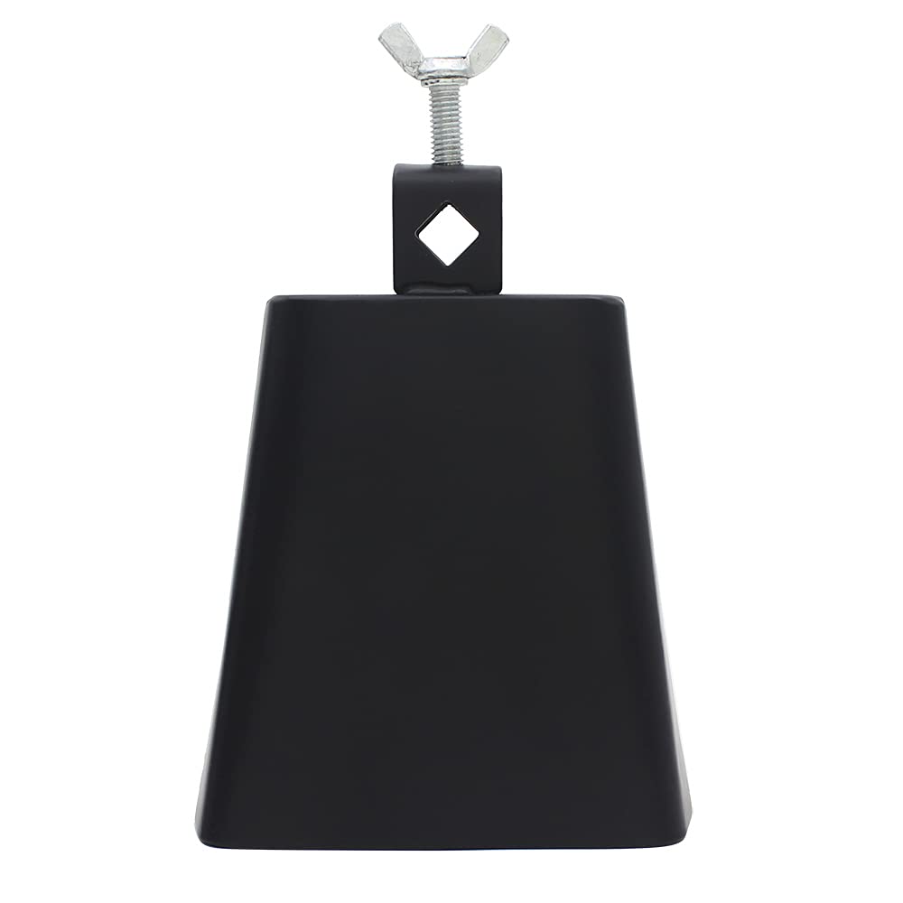 Mowind 5 Inch Metal Steel Cowbell Noise Maker with Stick for Drum Set Kit Hand Percussion