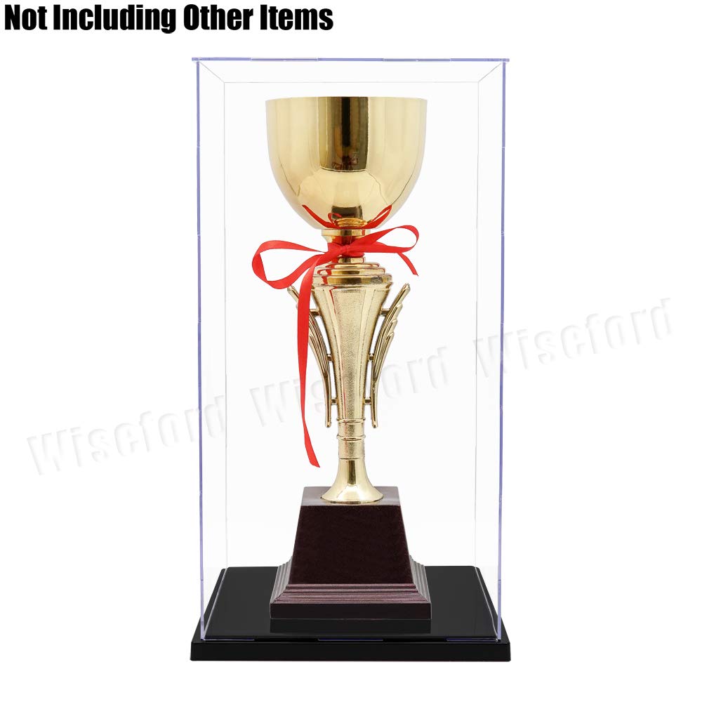 Tingacraft Acrylic Display Case (8 x 8 x 15.7 inch) for 14 inch Doll Figure Clear Box for Collectibles, Assembly Required