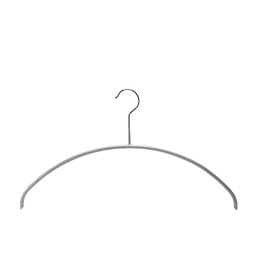 MAWA 110564 Non-Slip Mawa Hangers, Human Body Hangers, Set of 10, Silver
