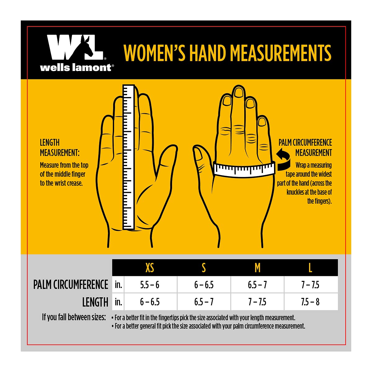 Wells Lamont Women's Heavy Duty Leather Palm Work Gloves with Safety Cuff, Medium (4113M) , Tan