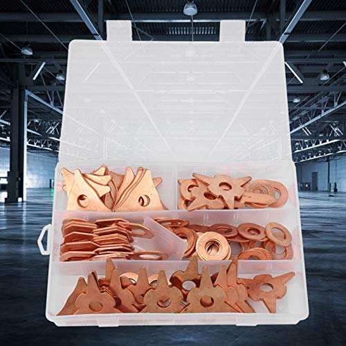 Dent Pulling Rings, 110pcs Dent Pulling Puller Rings Triangle OT Round for Car Body Welding Repair Tool Set Weld kit Dent Puller Rings