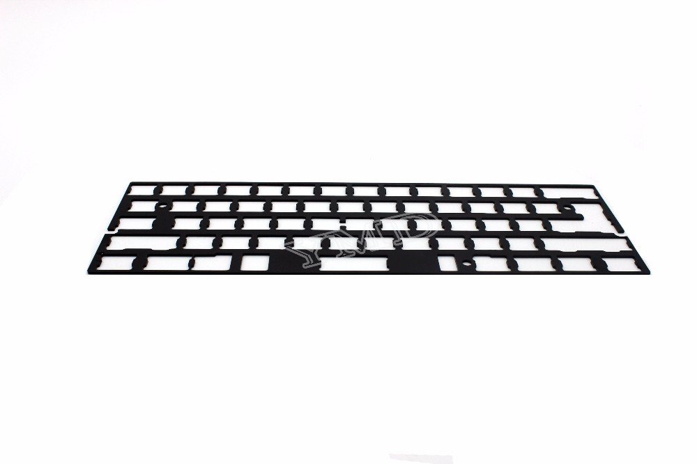YMDK Universal Anodized Aluminum Plate Positioning Board Plate Support ISO ANSI for GH60 PCB 60% Keyboard DIY