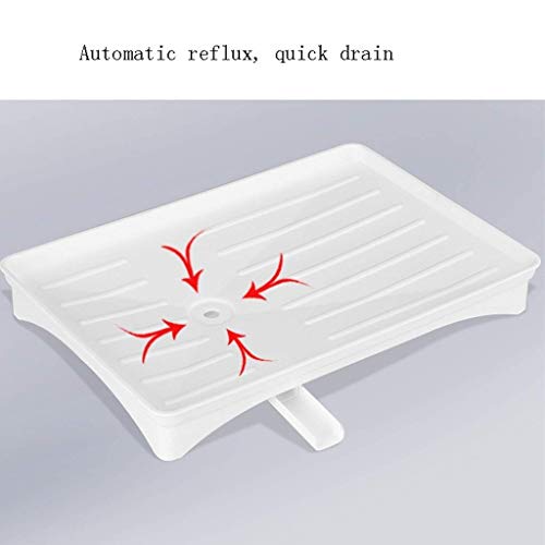 STRAW Dish Drying Rack, 304 Stainless Steel Over the Sink Dish Rack, in Sink or On Counter Dish Drainer Utensil Holder