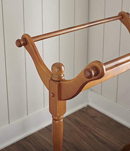 Powell Furniture Boonie Oak Finished Blanket/Quilt Rack by Powell