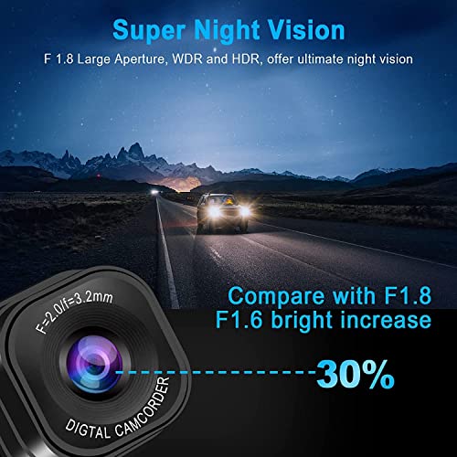 Dash Cam 720P Full HD, On-Dashboard Camera Video Recorder Dashcam for Cars with 3" LCD Display, Night Vision, WDR, Motion Detection, Parking Mode, 120° Wide Angle