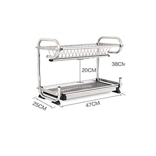 STRAW Stainless Steel Drain Rack, Kitchen Shelf Storage Dish Rack Drain Bowl Rack, Save Space