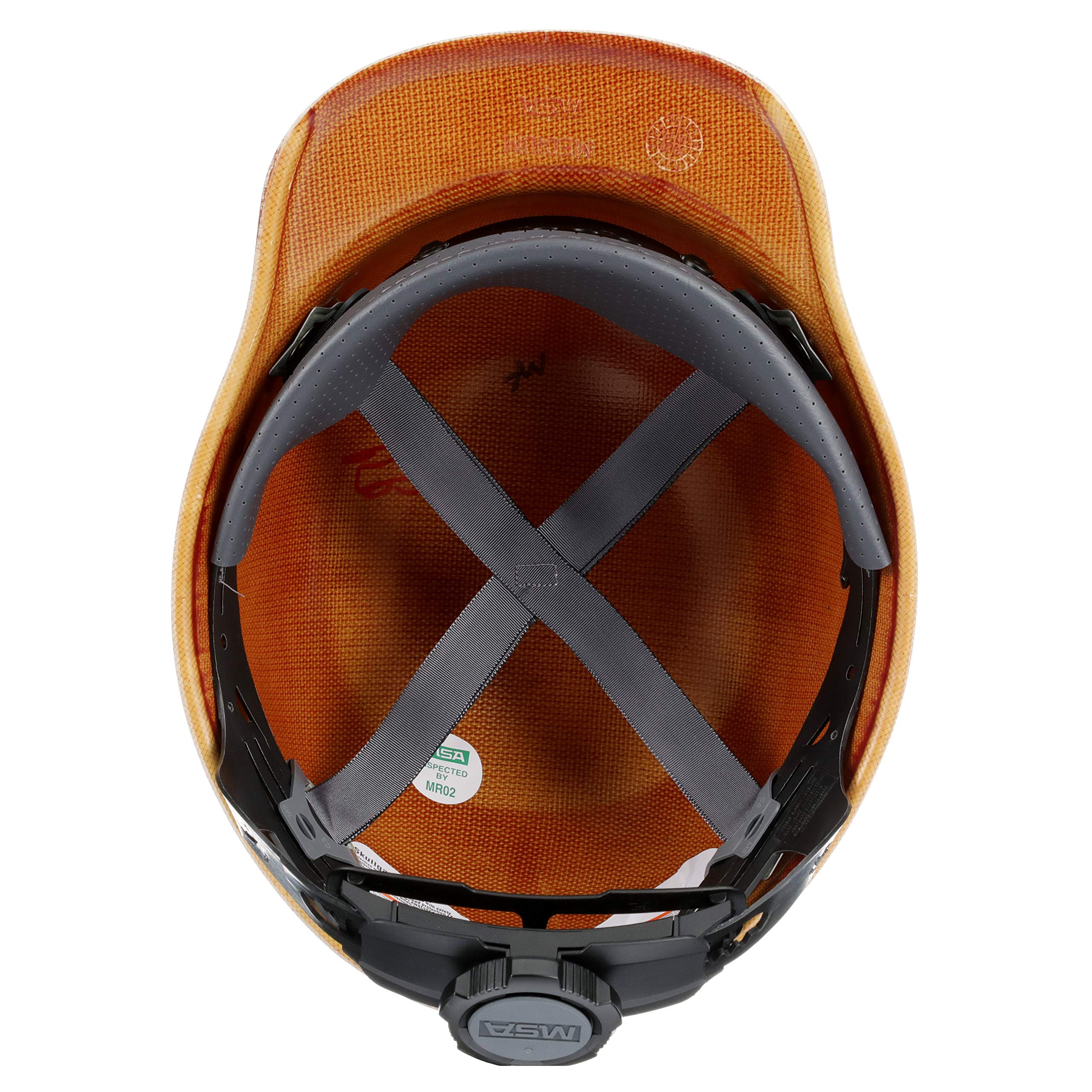 MSA - 475395 Tan Skullgard Phenolic Cap Style Hard Hat with Ratchet4 Point Ratchet Suspension & MSA 10126693 Replacement Ratchet, Large