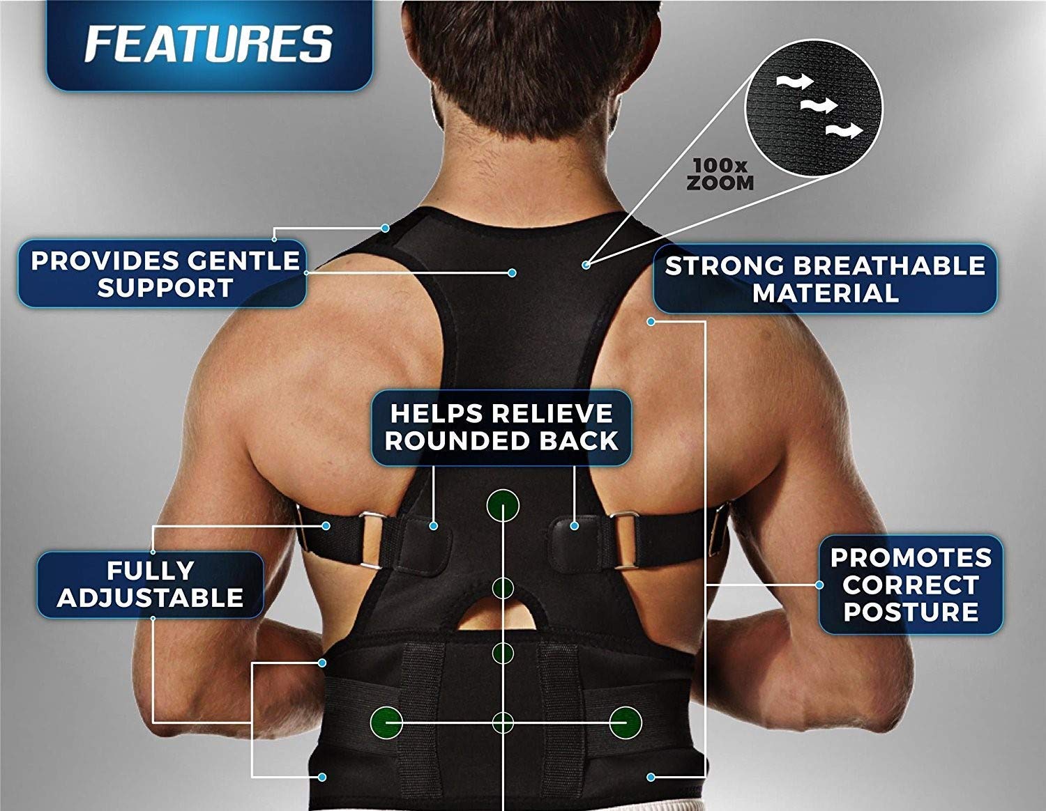 Back Brace by FITGAME – Lower Back Support Belt for Pain Relief | Sciatica, Herniated Disc and Scoliosis for Men and Women – Adjustable Straps and Removable Lumbar Pad (X-Large 37 - 42 inch)