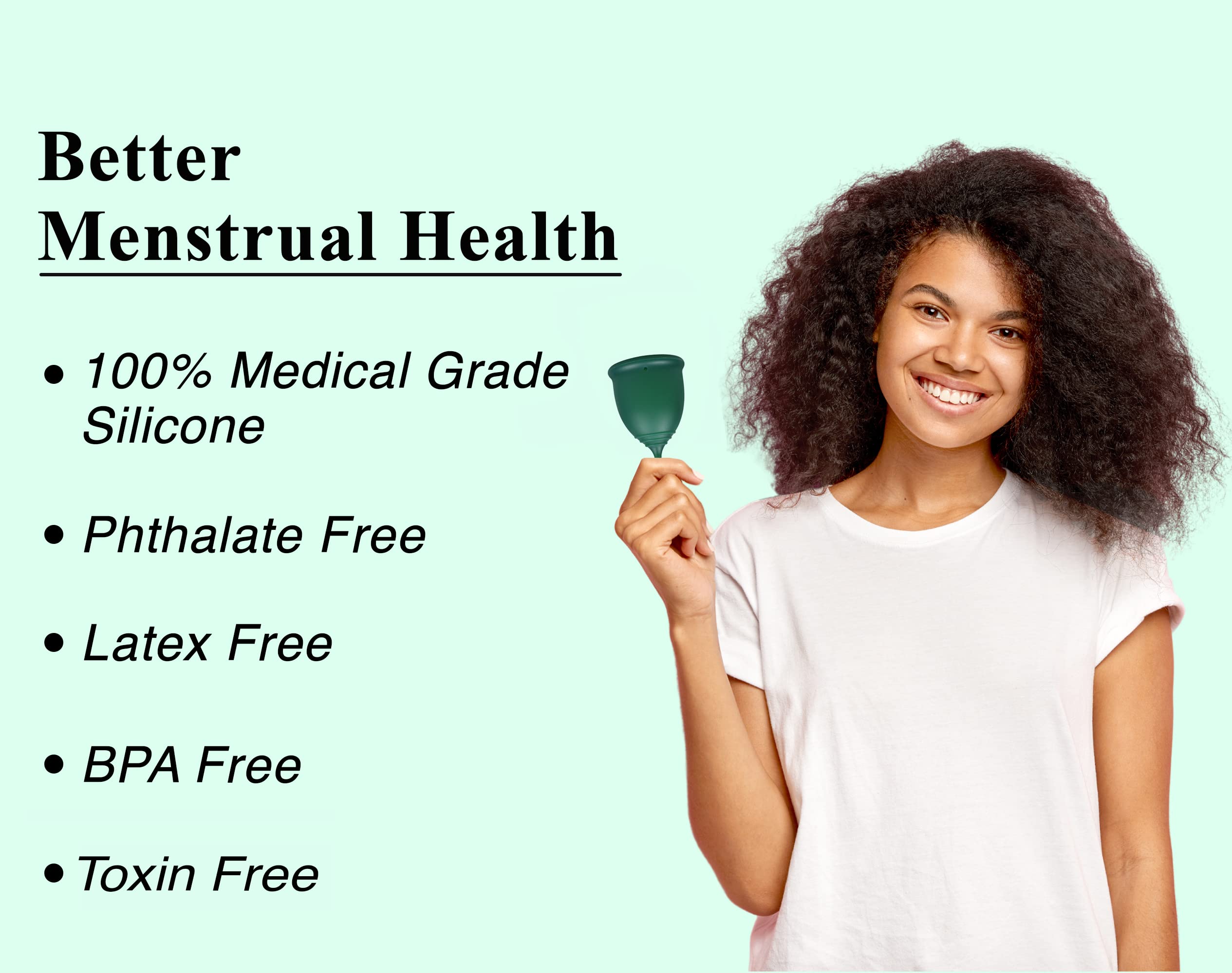 SHORDY Reusable Menstrual Cup (Small & Large) Set of 2 with Box, Medical Grade Silicone, Copa Menstruelle, Period Cup, Heavy & Light Flow, Feminine Hygiene, Tampons, Pads & Disc Alternative for Women