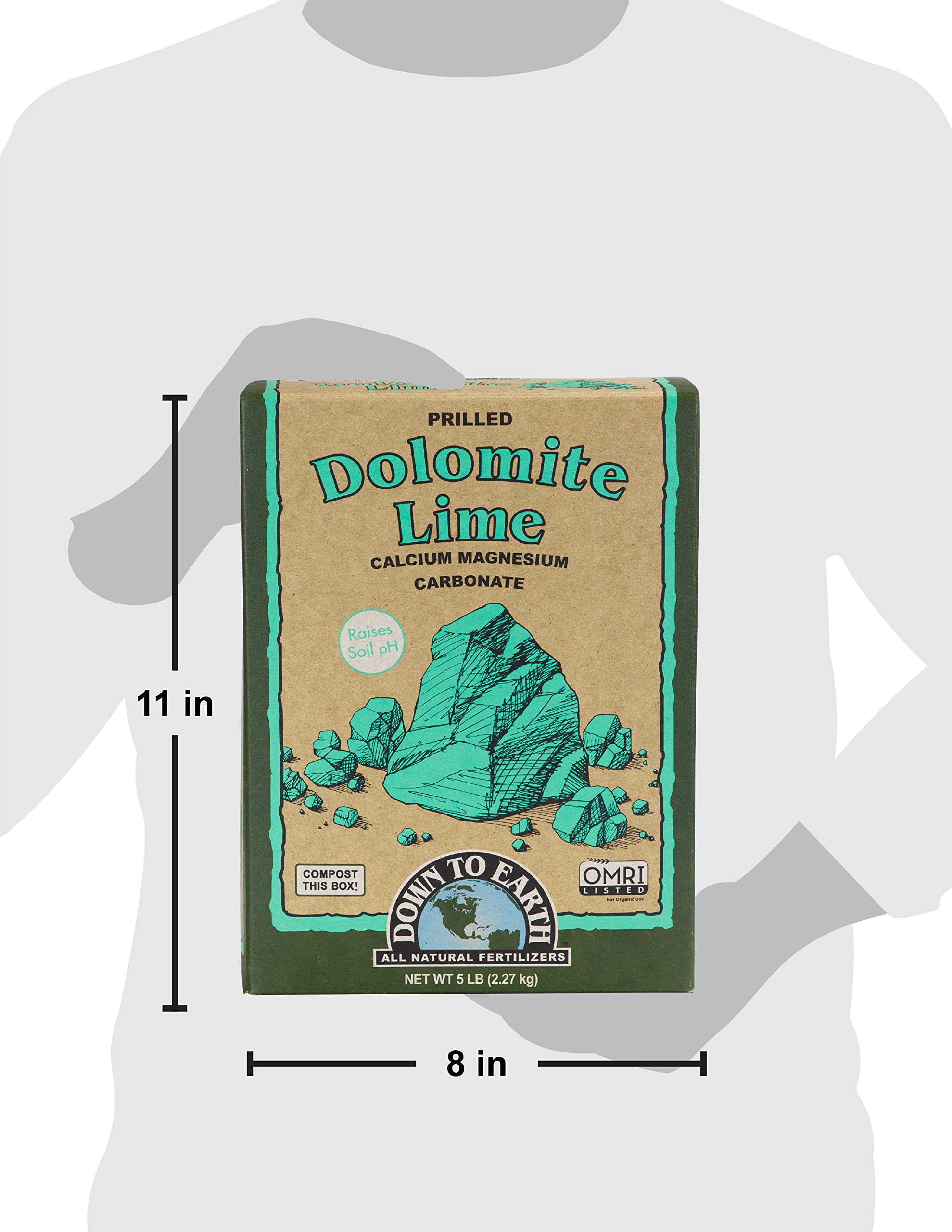 Down to Earth Organic Prilled Dolomite Lime, 5 lb