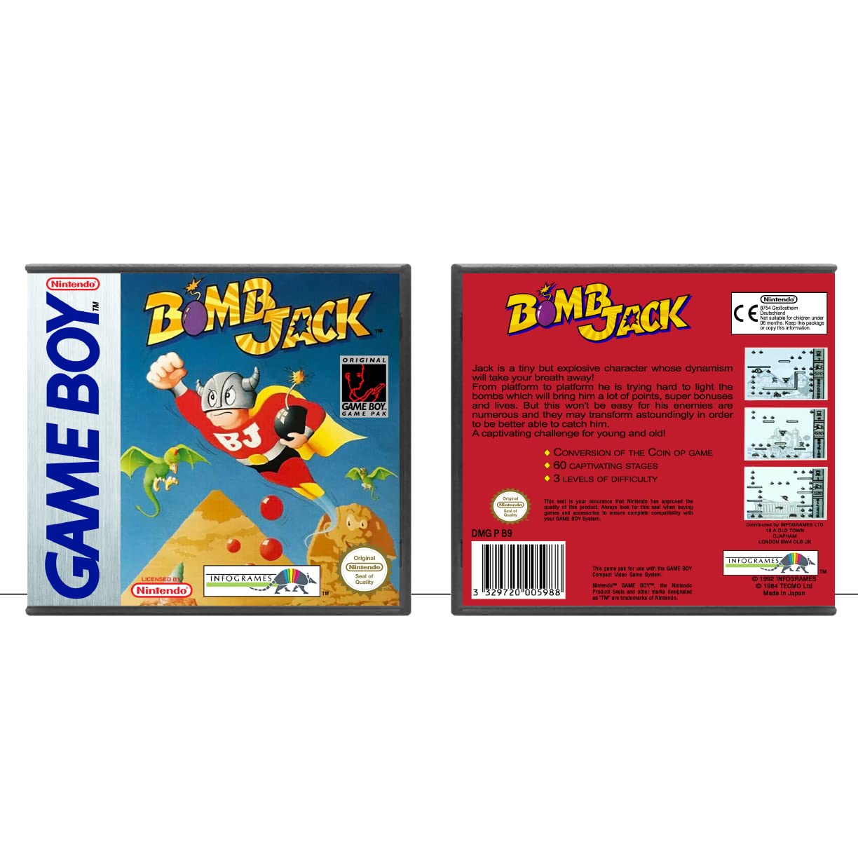 Bomb Jack (PAL) | (GB) Game Boy - Game Case Only - No Game